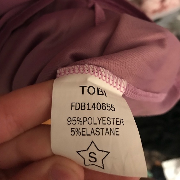Tobi | Dresses | Nwt Tobi Purple Cutout Cross Neck Bodycon Dress S ...